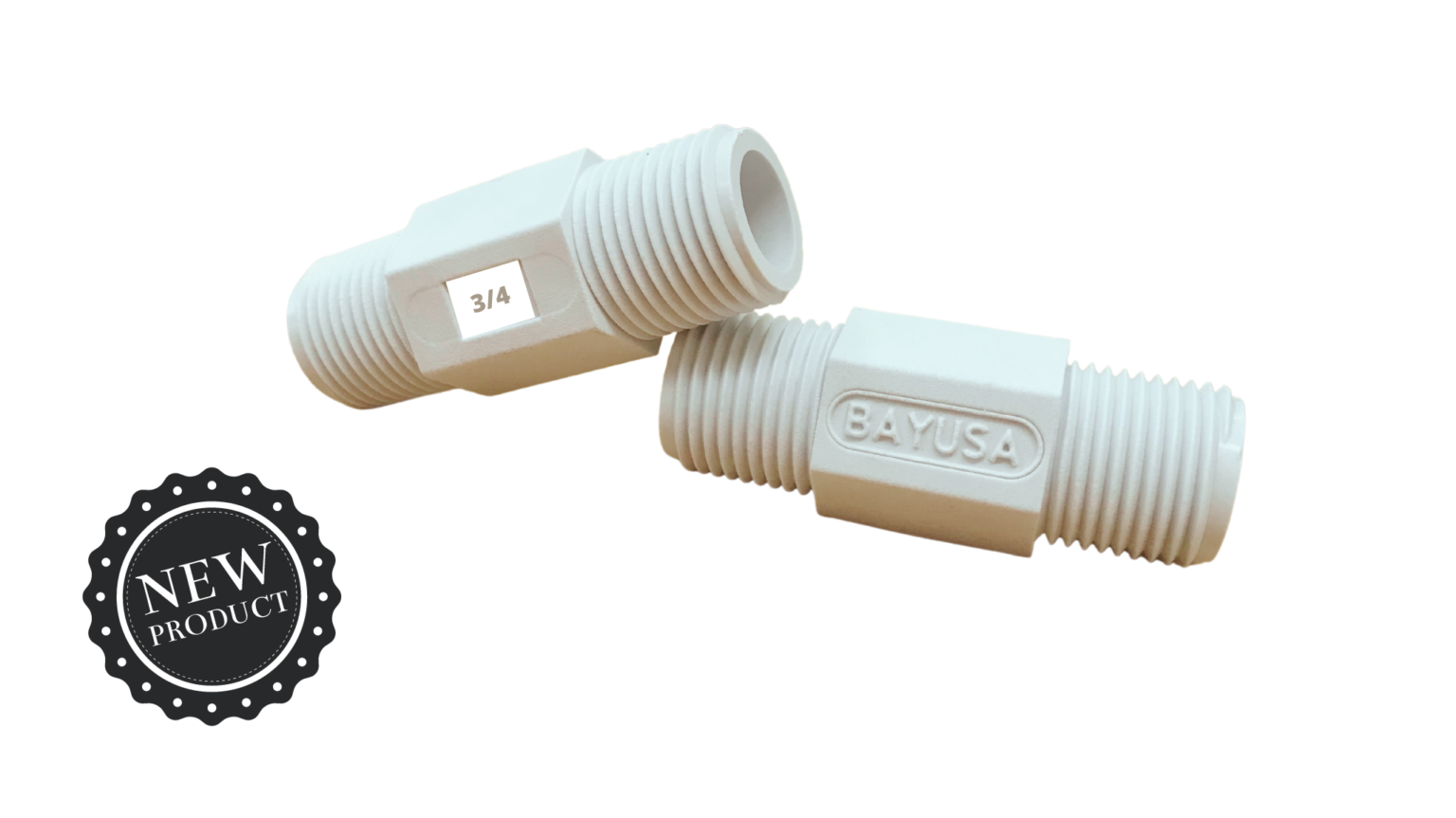 COPLE ROSCA EXTERIOR CRE 3/4 BLANCO – Bayusa de México