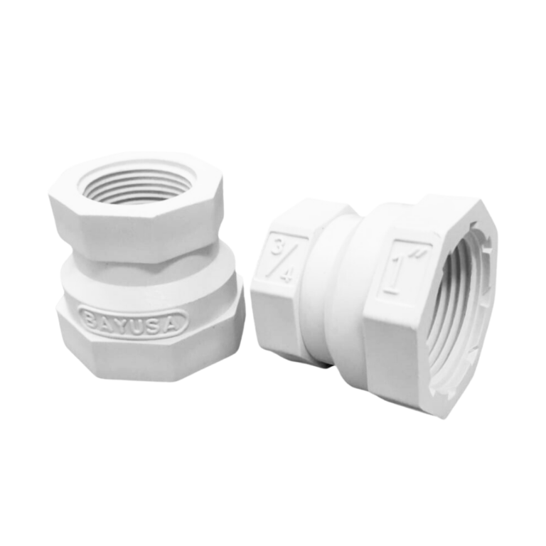 COPLE ROSCA INTERIOR CRI C/ REDUCCION 1″ A 3/4″ “BLANCO” – Bayusa de México